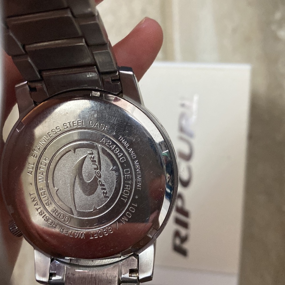 Rip Curl Link Wristwatch. Coral Watch Face - Gem